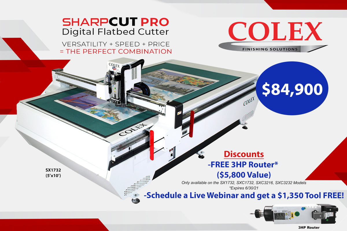 COLEX SHARPCUT PRO Digital Flatbed Cutter — BayInkjet